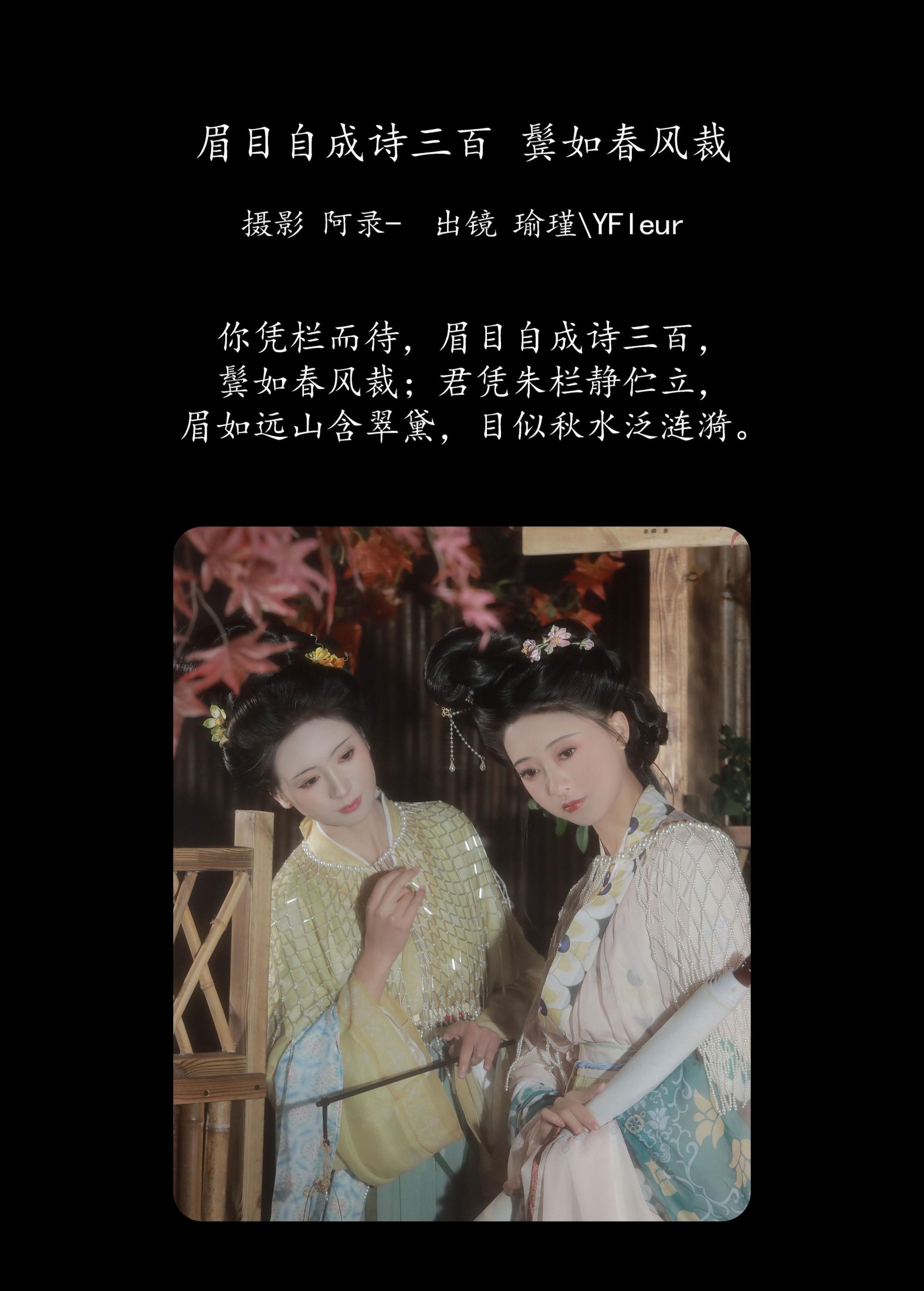 与芳 瑜瑾 – 《眉目自成诗三百，鬓如春风裁》[22P]-66COS