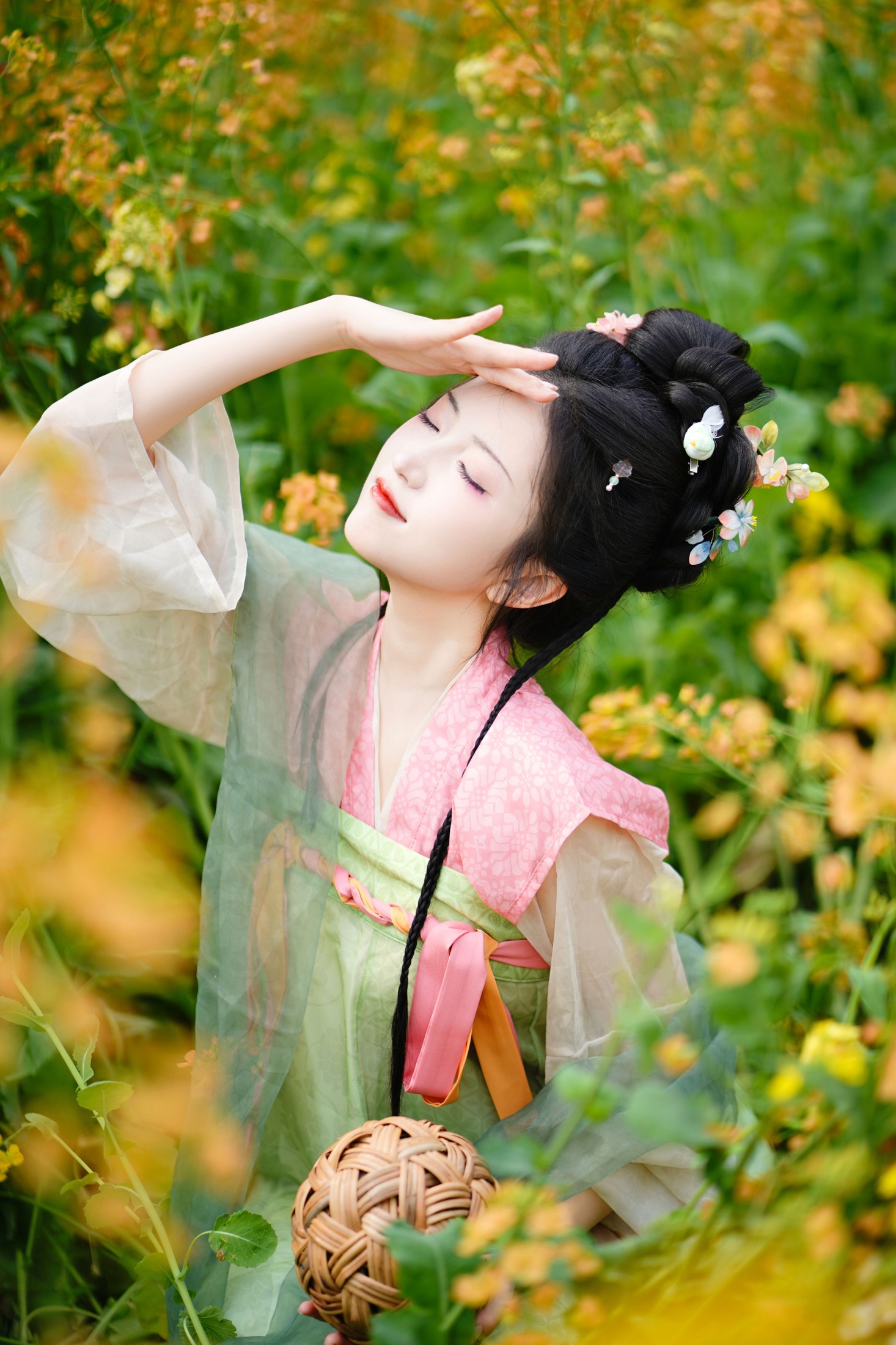 兔牙w – 《油菜》[14P]-66COS